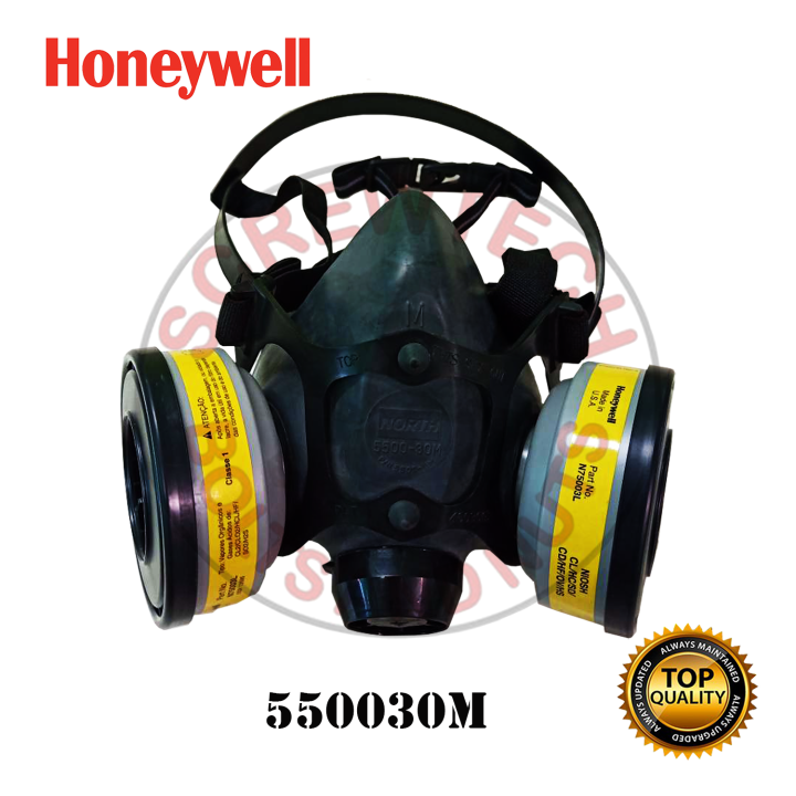 Honeywell 550030M Half Mask Elastometer w/ Cartridges | Lazada PH