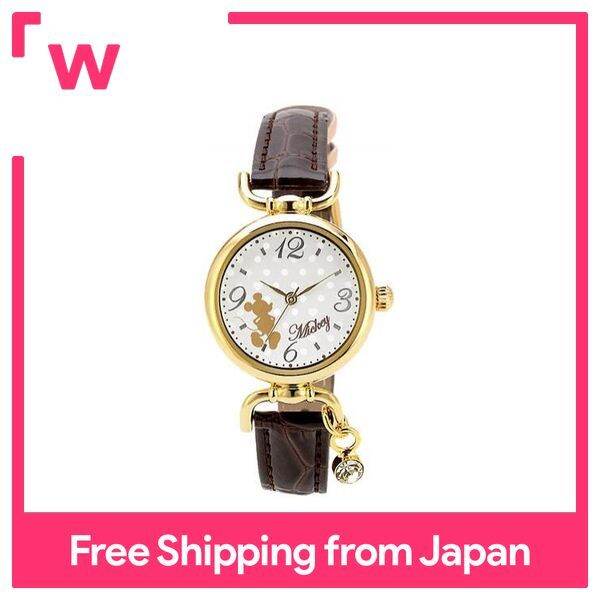 J-AXIS Watch Disney Disney Mickey Mouse WMK-B08-G Brown | Lazada PH
