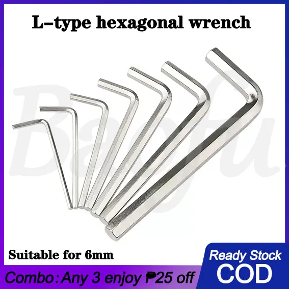 L-type hexagonal socket wrench Single hexagonal socket key Hexagon ...