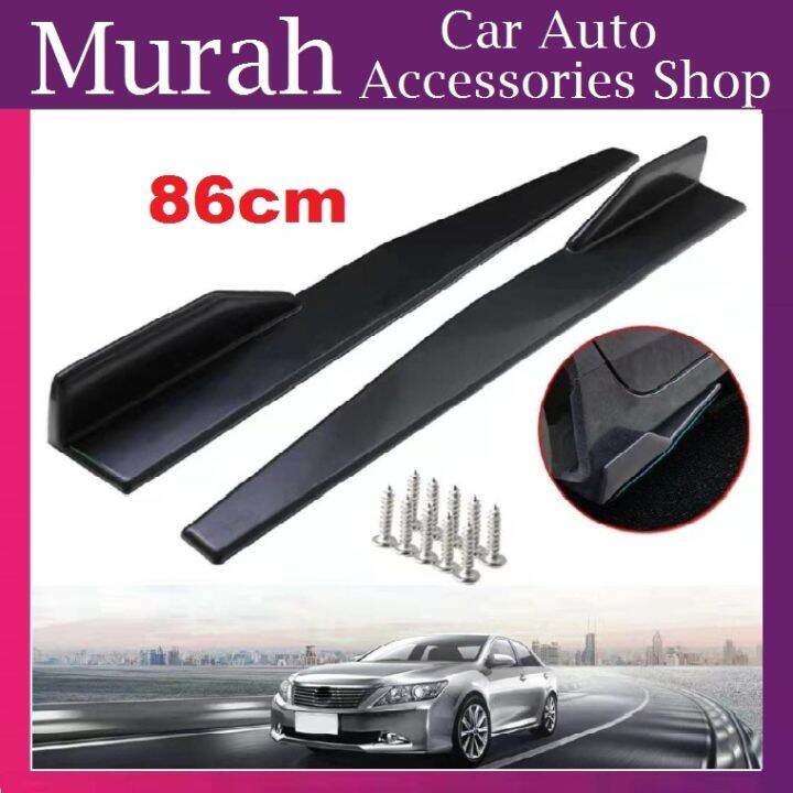 Universal Side Skirt Diffuser Glossy Black & Carbon 120cm 86cm 45cm ...