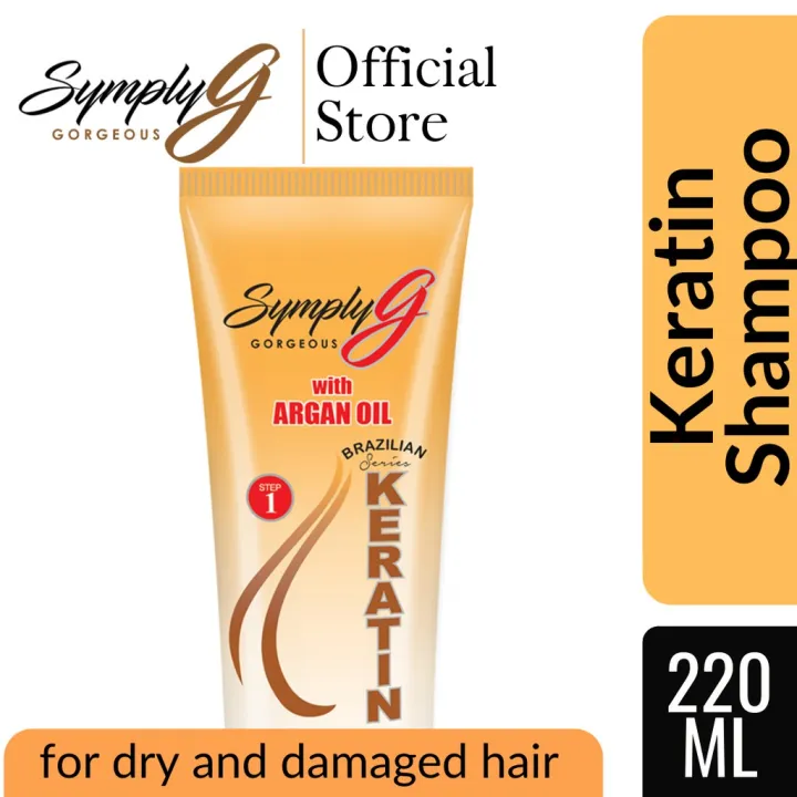 【hair care】Symply G Keratin Shampoo With Argan Oil 220ml (Simply G ...