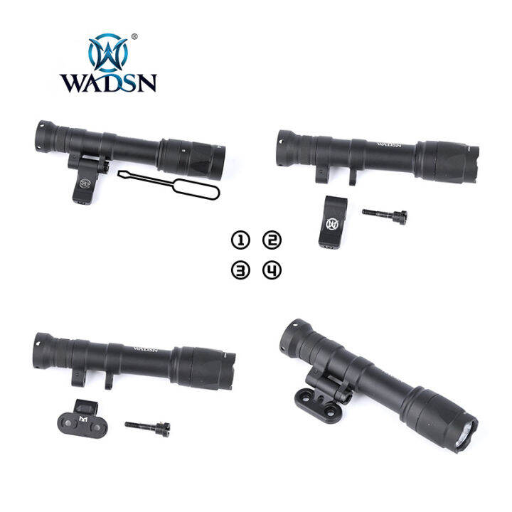 WADSN M640 M640B M640U ยุทธวิธีไฟฉาย Surefire Scout Light Strobe Mount ...