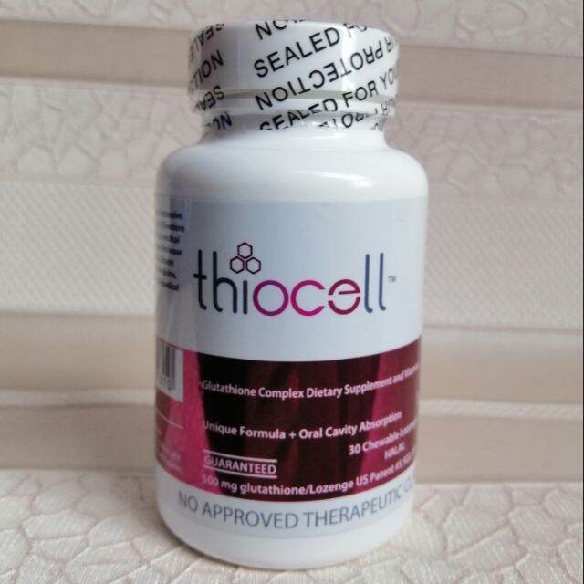 Thiocell Glutathione Complex Dietary Supplement and Vitamins 500 mg (30 ...