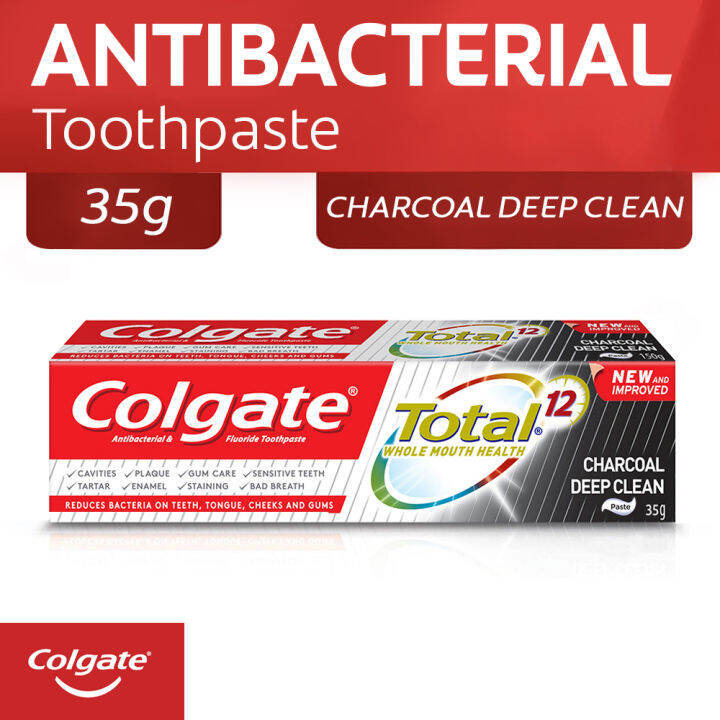 COLGATE Total Charcoal Deep Clean Multi-Benefit Toothpaste 35g | Lazada PH