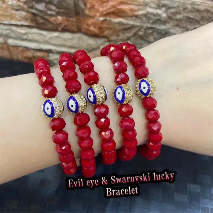 lucky evil eye & Swarovski bracelet | Lazada PH