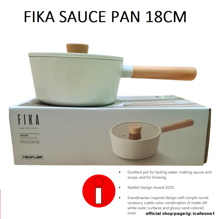 Neoflam FIKA Sauce Pan 18cm with Glass Lid | Lazada PH