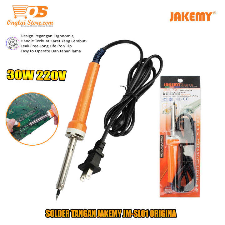 Jakemy JM-SL01 Solder Tangan Listrik 30W Soldering Iron Tip Original | Lazada Indonesia