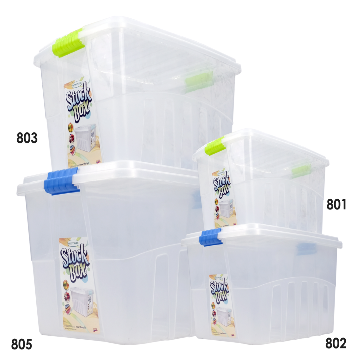 12pcs (1 dozen) set 45L Stock box (XL) 45 Liter Stock Box storage box ...