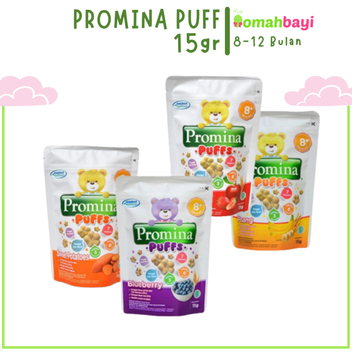 Promina Puff Cemilan Snack Bayi 15 Gram Usia 8 Bulan | Lazada Indonesia
