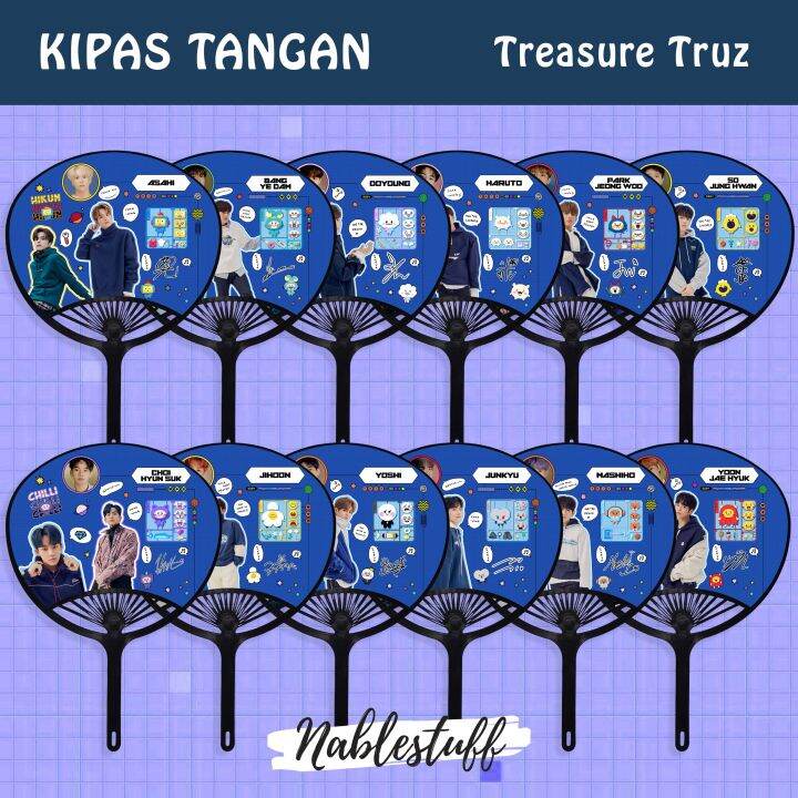 Kipas Tangan Treasure Truz All Member Ver // Kipas Kerang ...
