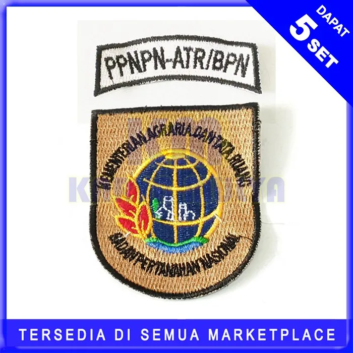 Patch Logo Bordir Kementerian Agraria dan Tata Ruang ATR/BPN - Karya ...