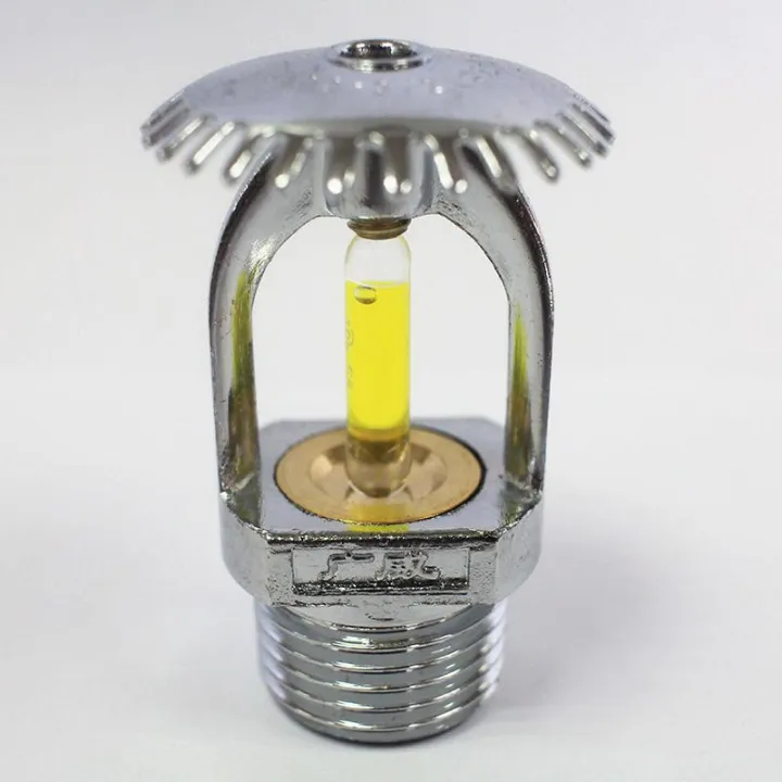 Sprinkler Head (UPRIGHT) All Chrome 1/2 BSP YELLOW 79 Deg Celsius ...