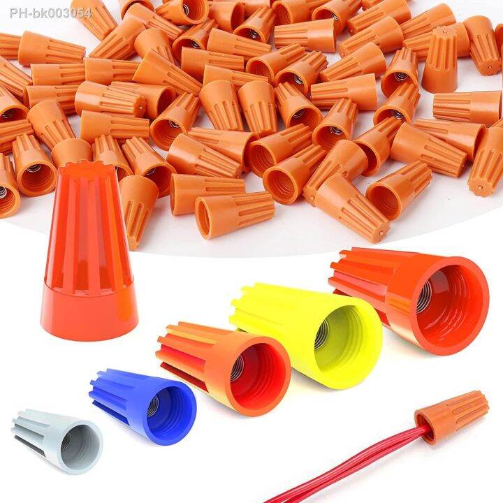 10/25PCS PVC Insulated Wire Connector Spade Terminals Twist On ...