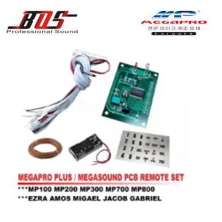 PCB remote control for Videoke Machine Megapro Plus Megasound player(Battery Holder Wire Sticker ...
