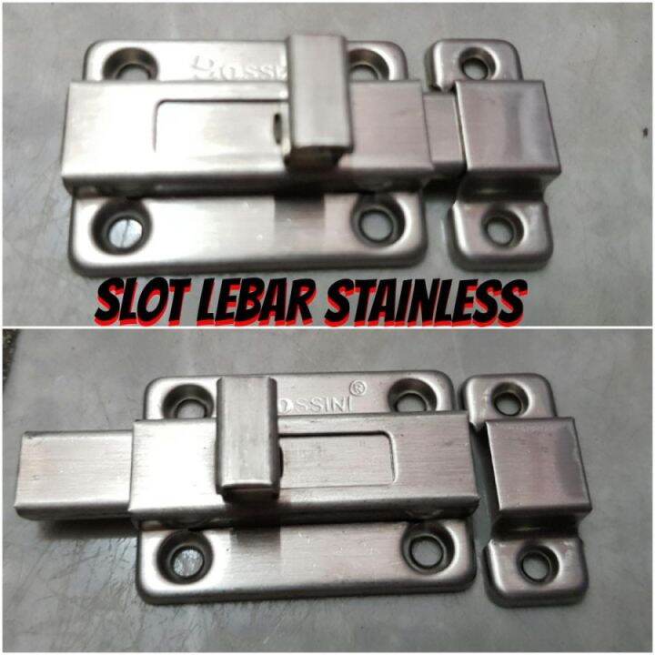 Slot Pintu Lebar Stainless 2in / Grendel Jendela Tebal Anti Karat ...