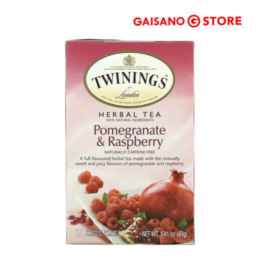 Twinings Pomegranate and Raspberry Herbal Tea 20s | Lazada PH