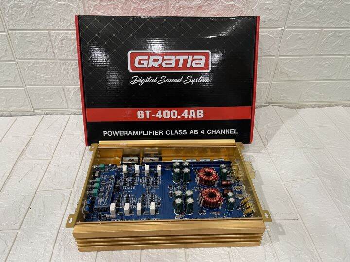 เพาเวอร์แอมป์GRATIA GT-400.4AB CLASS AB 4 CHANNEL | Lazada.co.th