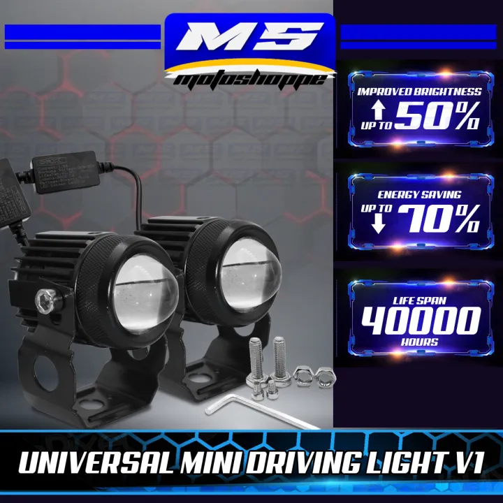 MINI DRIVING LIGHT F02 DRX-MOTOSHOPPE | Lazada PH
