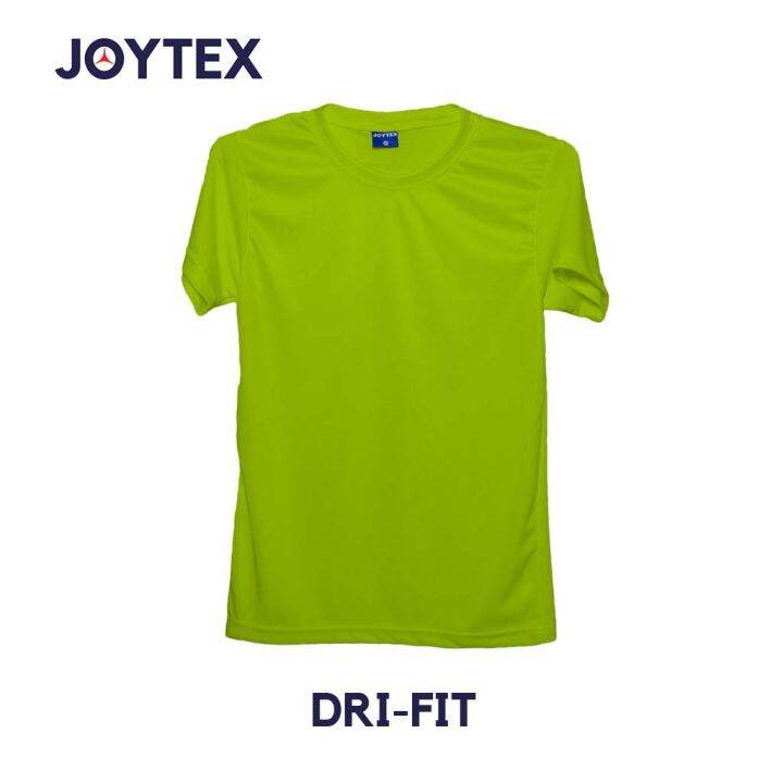JOYTEX Dri-Fit Round Neck Neon Green Plain Shirt | Lazada PH
