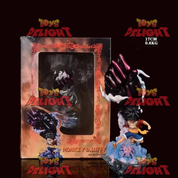 One Piece 3rd gear / Gear 3 Luffy 17cm GK chibi action display figure ...