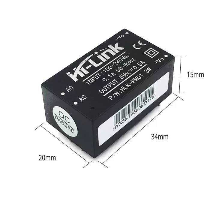 Hi Link Hilink HLK-PM01 220 to 5 V 5V AC to DC | Lazada Indonesia