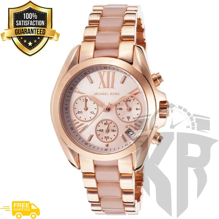 Michael Kors Bradshaw Mini Chronograph Active Rose Gold Tone Ladies MK ... Michael Kors Bradshaw Mini Chronograph Active Rose Gold Tone Ladies MK ...