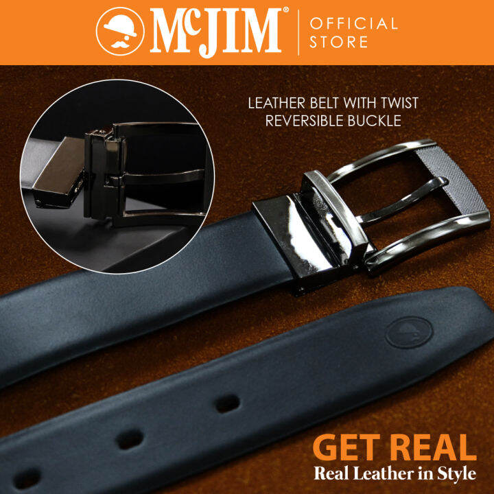 McJIM Reversible Leather Belt | Lazada PH
