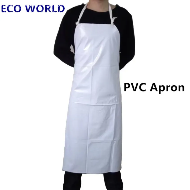 PVC Apron Shiny Leather Reusable Oil proof Water proof | Lazada PH