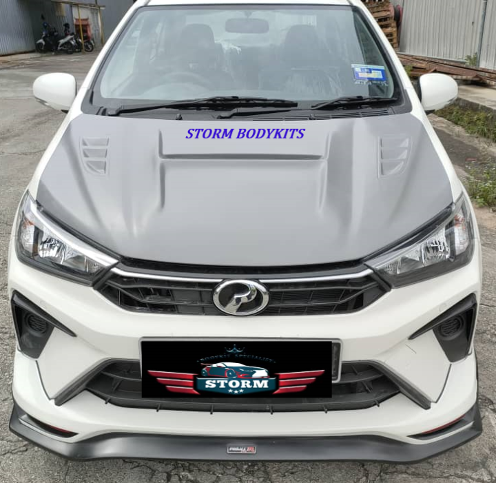 Perodua Bezza 2016 - 2021 ( Mugen V1 ) Front Bonet - 𝐍𝐎 𝐏𝐀𝐈𝐍𝐓 - FRP ...