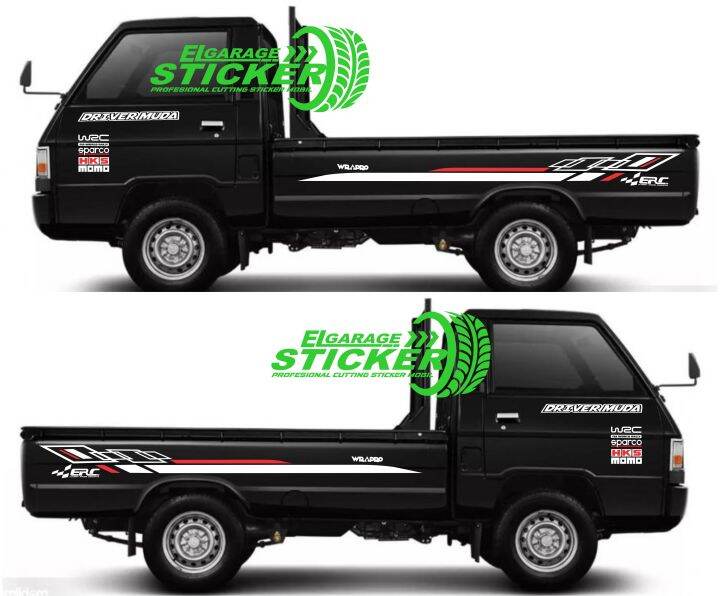 Stiker mobil pick up l300 stiker body pick up l300 cutting stiker ...