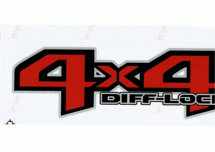 สติ๊กเกอร์ 4x4 Diff lock ติดข้างรถ ซ้าย ขวา สติ๊กเกอร์ revo revo rocco ...