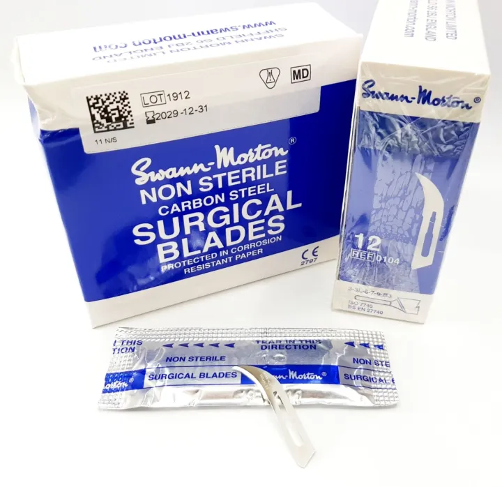Surgical Blade swan morton no. 11 and no. 12 5pc per pack | Lazada PH