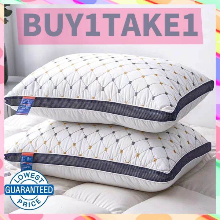 Natural Cotton Single Pillow 100% Polyester Fiber Orthopedic Neck ...