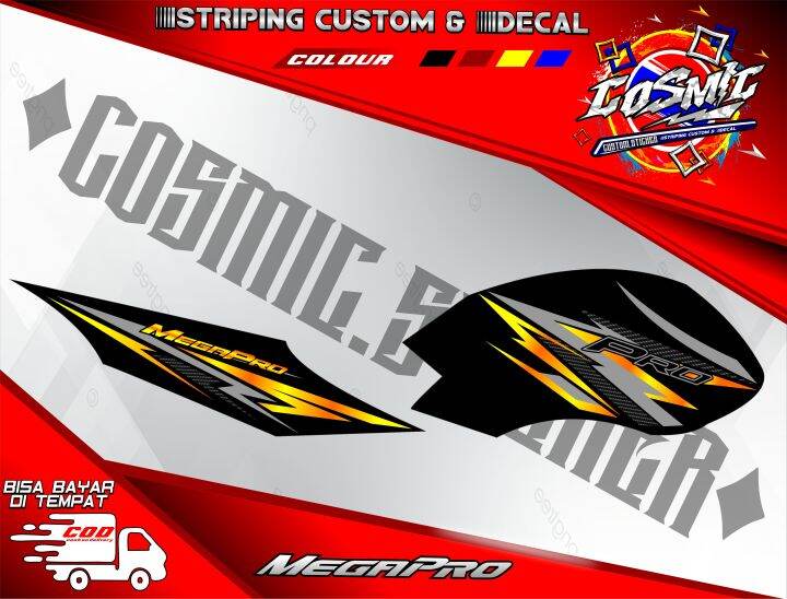 STIKER MEGAPRO STRIPING DECAL VARIASI STICKER MP PRIMUS 21 | Lazada ...