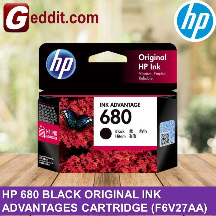 HP 680 Tri-color / BLACK Original Ink Advantage Cartridge (F6V26AA ...