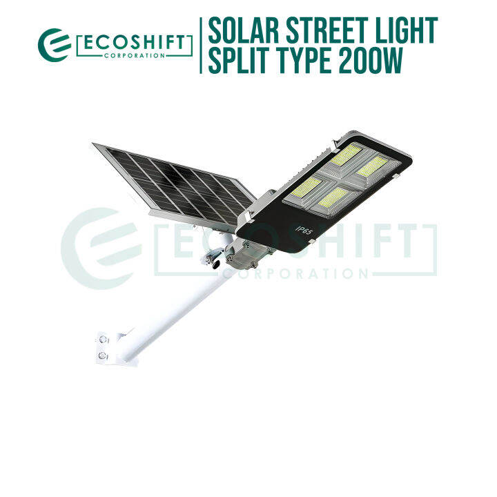 Ecoshift Solar Street Light Split Type 200W Daylight | Lazada PH