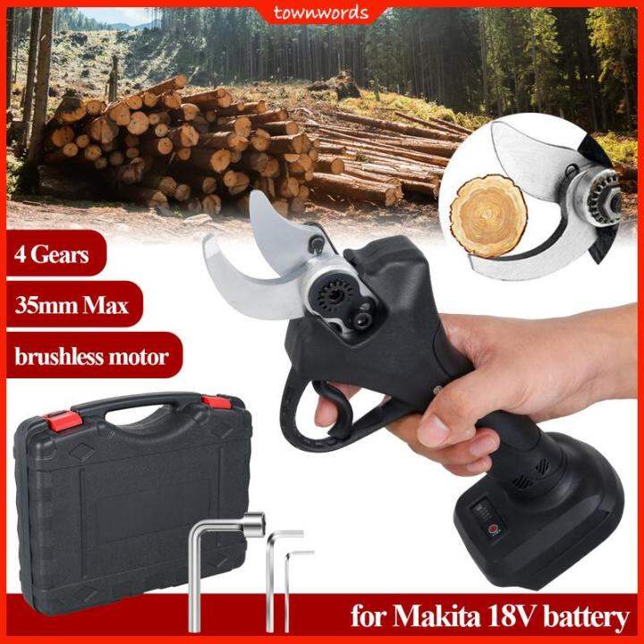 Electric Pruning Shear Professional Cordless Brushless Pruner Battery ...