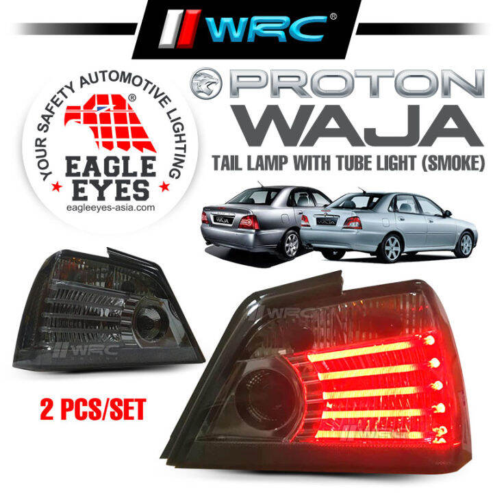 Eagle Eyes Proton Waja Tail Lamp With Tube Light (Smoke) | Lazada