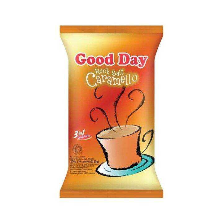 Minuman Kopi - Good Day Rock Salt Caramello 3 in 1 Instant Coffee 200gr ...