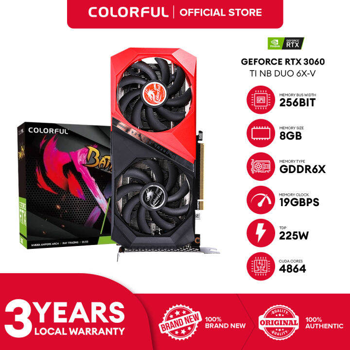 Colorful GeForce RTX 3060 Ti NB Duo G6X-V Graphics Card | Lazada PH