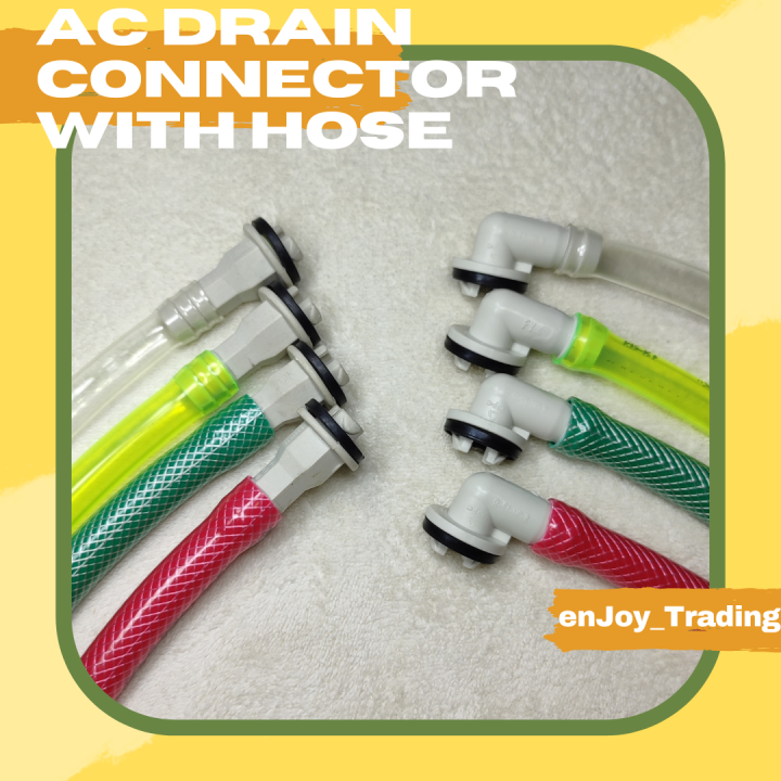 Air Conditioner AC Drain Hose Connector Elbow Straight Fitting With ...