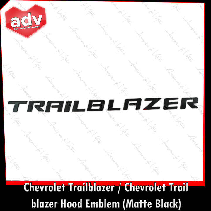Chevrolet Trailblazer / Chevrolet Trail blazer Hood Emblem (Matte Black ...