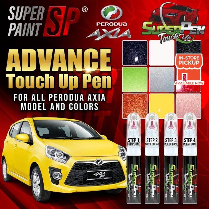4in1 Touch Up Paint PERODUA AXIA Advance SUPERPEN Original Factory ...