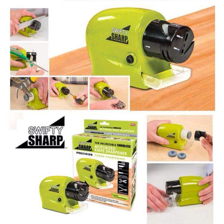SWIFTY SHARP ที่ลับมีด ไฟฟ้าเอนกประสงค์สีเขียว Motorized Knife ...