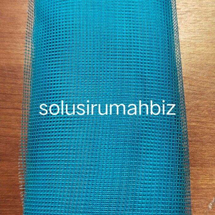 Kawat nyamuk 1 roll biru muda nylon strimin kasa pintu rol nilon blue ...