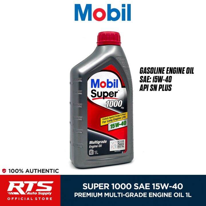 Mobil Super 1000 15w-40 Gasoline Engine Oil 1 Liter | Lazada PH