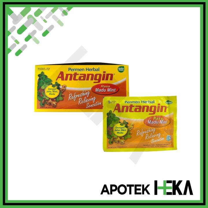 Antangin Candy Sachet isi 5 - Box isi 15 Sachet - Permen Tenggorokan ...