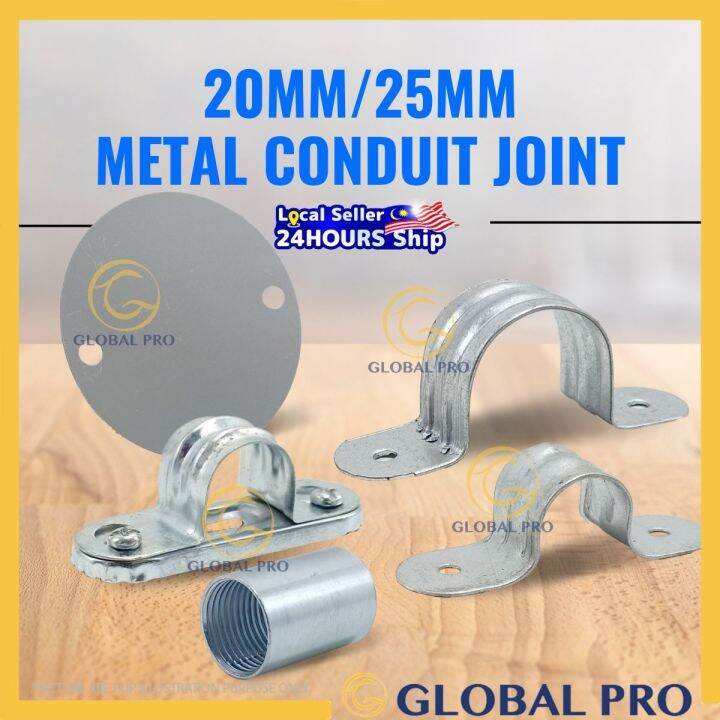 [1PC] Metal Conduit U Shaped Conduit Clamp Saddle Conduit Fitting Joint ...