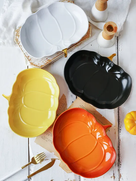 24 Kitchen Pumpkin 9 inch Ceramic Plates | Lazada PH