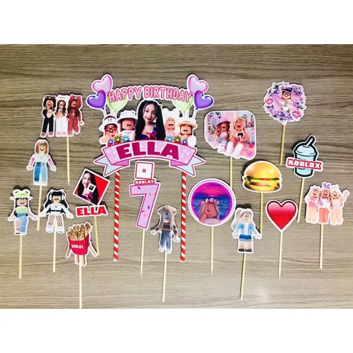ROBLOX GIRL ROBLOXS Cake and Cupcake Topper Set | Lazada PH